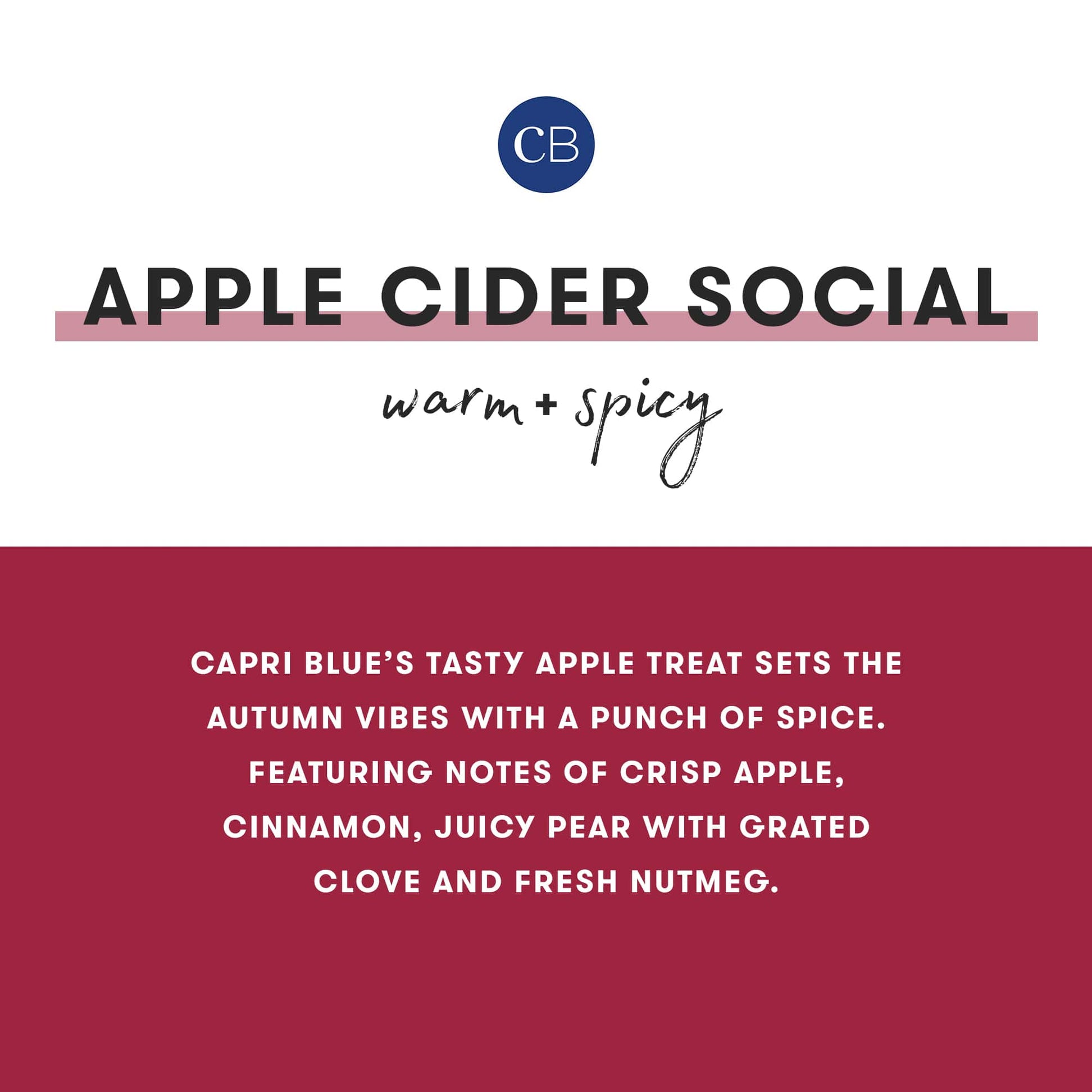 Apple Cider Social Glimmer Petite Candle – 8 Oz | Capri Blue