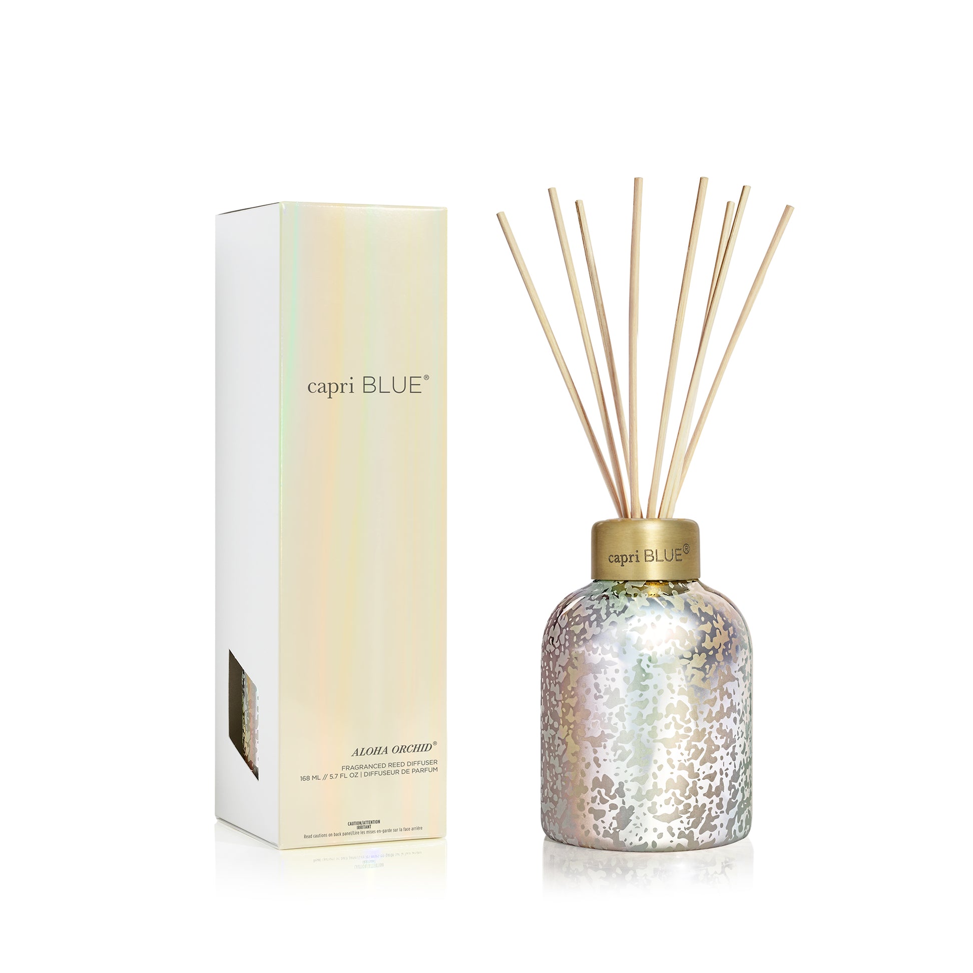 Aloha Orchid Mercury Iridescent Reed Diffuser | Capri Blue