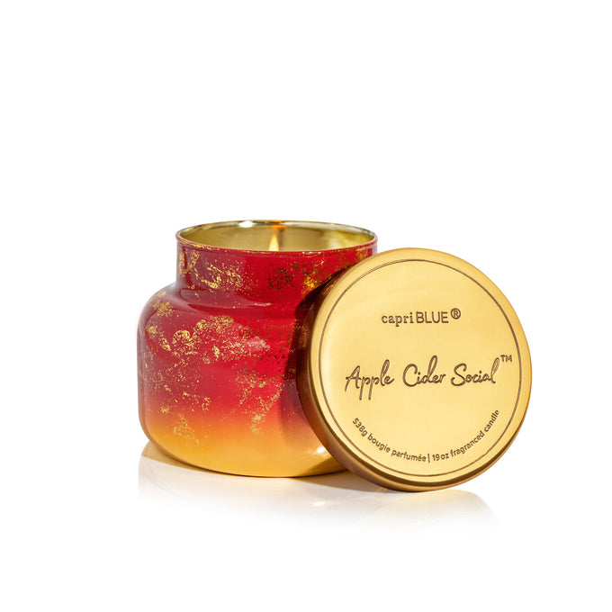 Apple Cider Social Glimmer Signature Candle – 19 Oz | Capri Blue