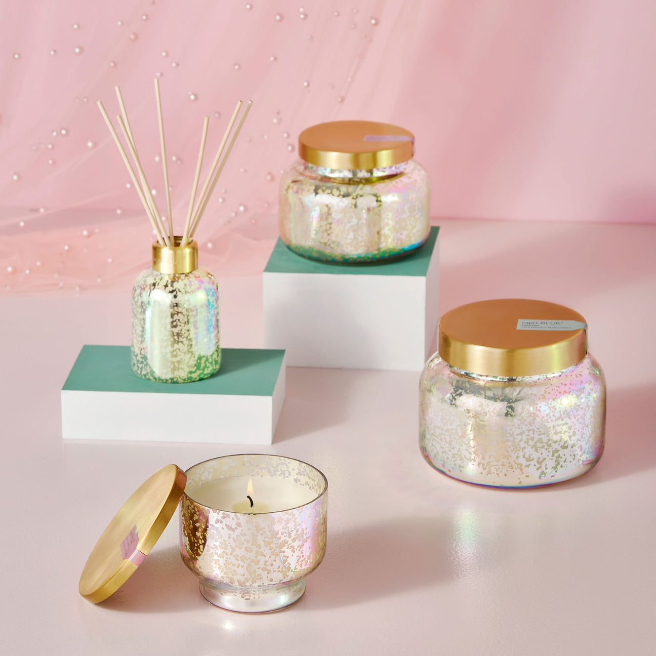 Volcano Mercury Iridescent Petite Reed Diffuser | Capri Blue