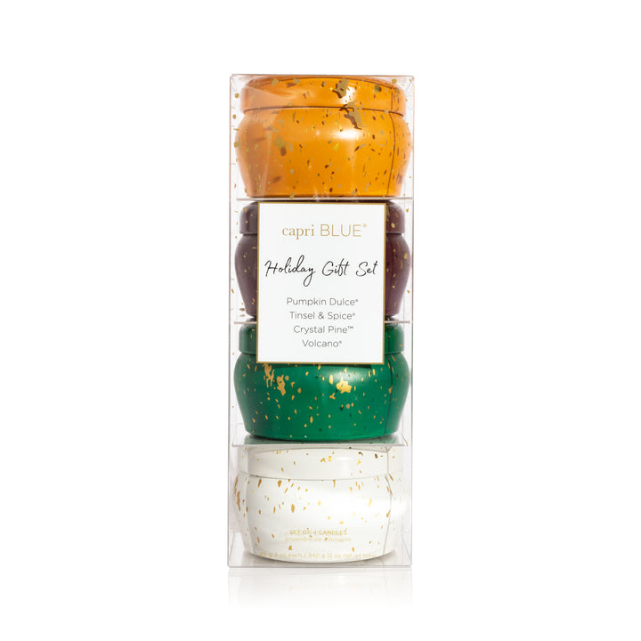 Glimmer Holiday Tin Candle Gift Set | Capri Blue