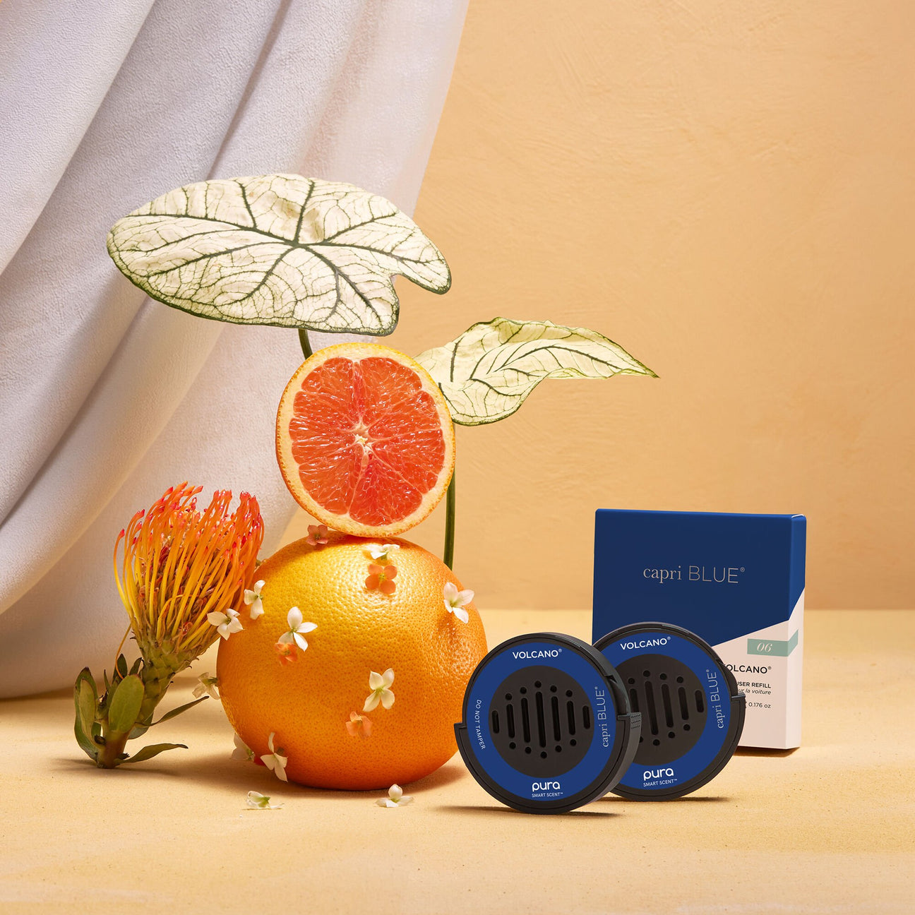 CB + PURA Car Pro Diffuser Refill 2-PK Bundle, Volcano | Capri Blue